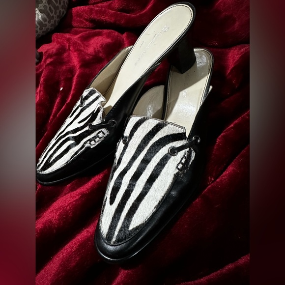 Etienne Aigner | Shoes | Etienne Aigner Zebra Clogsloafers Size 8 2 ...